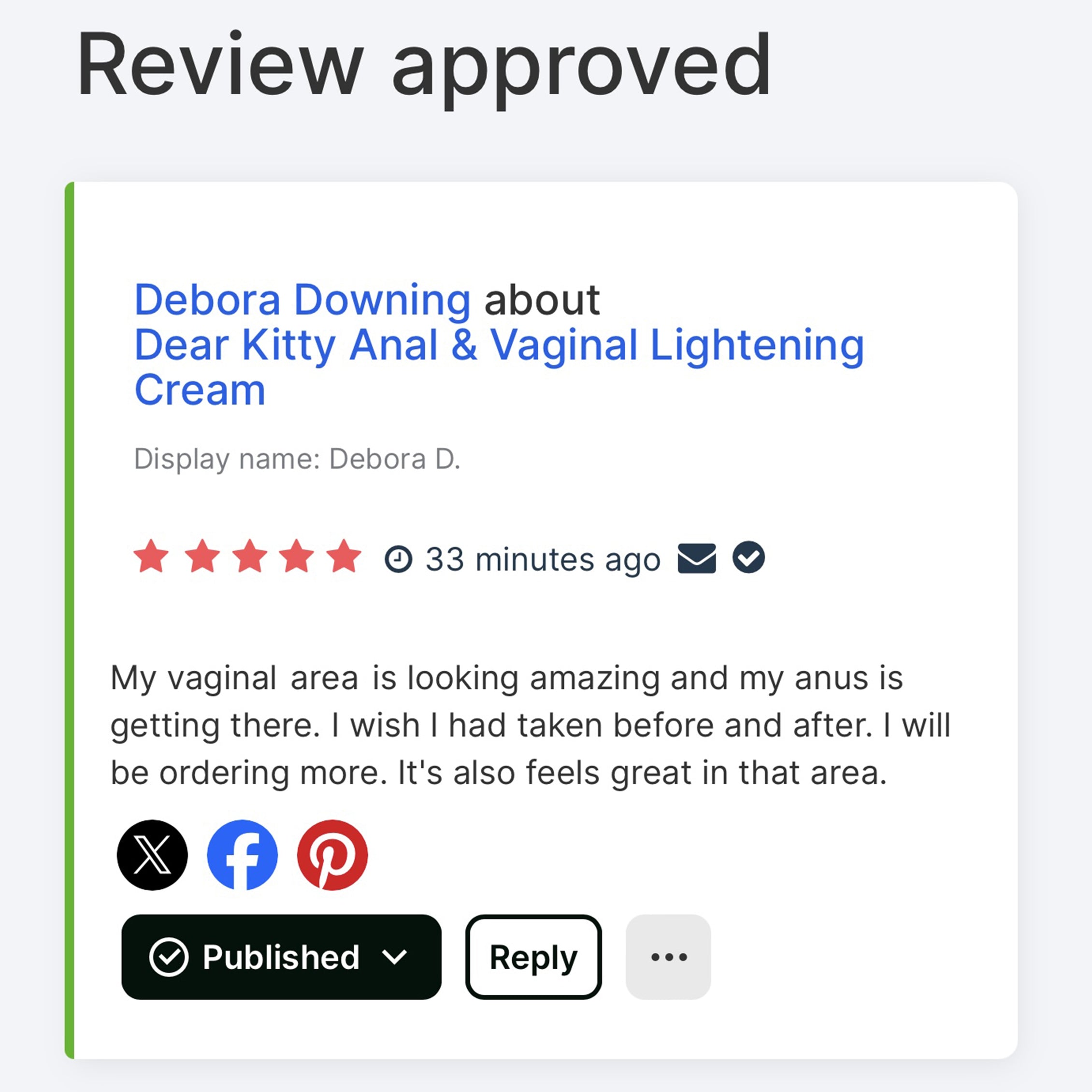 Dear Kitty Anal & Vaginal Lightening Cream | Top Intimate & Private ...